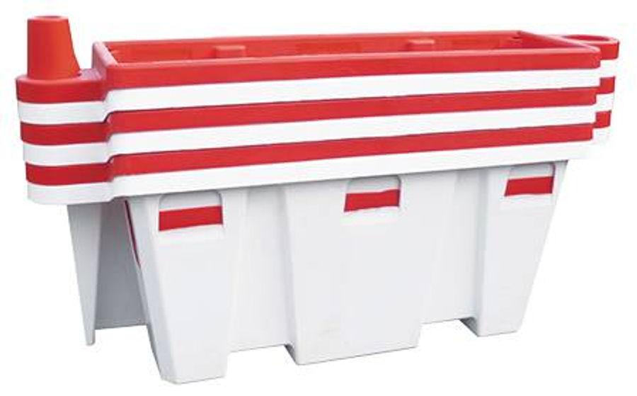 SEPARATEUR VOIE ROUGE ET BLANC NADIA EMPILABLE HAUT - Newloc