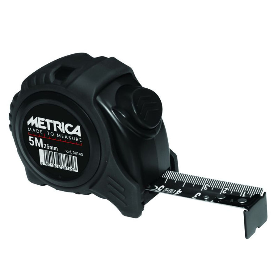 MÈTRE À RUBAN METRICA ALL BLACK 8M - 38148D - Newloc